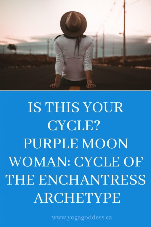 Is This Your Cycle? Purple Moon Woman - Yoga Goddess